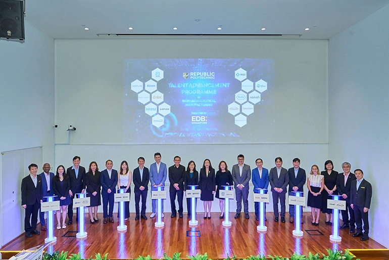 Republic Poly, EDB launch talent program for biopharma sector | Singapore EDB